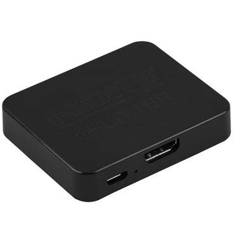 Hdmi To 2xhdmi 1 4b 4k Video Signal Multiplier And Lanberg Micro Usb Power Port Cablematic