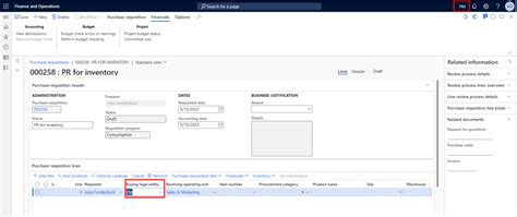 How To Create Entity Specific Purchase Requisition In Multi Entity Environment In D365 Finance