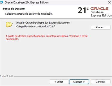 Bug Erro Em Instalar O Oracle 21c SQL Com Oracle Database Manipule E Consulte Dados