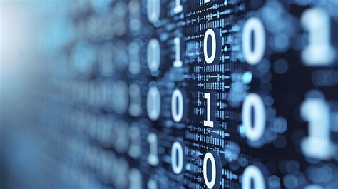 digital data and binary code background with close up of computer screen displaying information