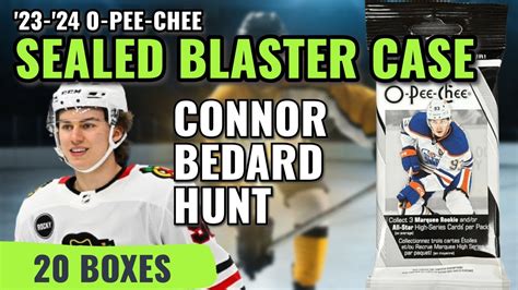 🚨 bedard hunt part 2 🚨 2023 24 o pee chee blaster case 20 boxes parallel parade youtube