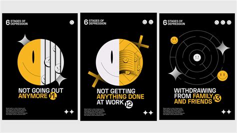 Stages Of Depression POSTER DESIGN On Behance