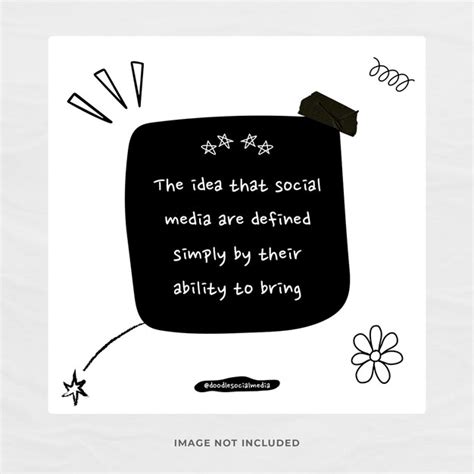 Premium Psd Doodle Theme Instagram Post Template Psd