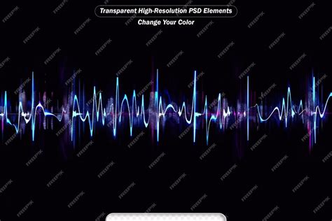 Premium Psd Abstract Music Pulse Background Waveform Of The Frequency And Spectrum Of The