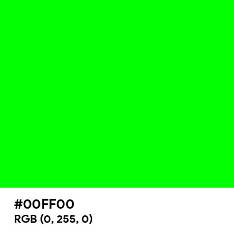Lime Color Hex Code Is 00ff00