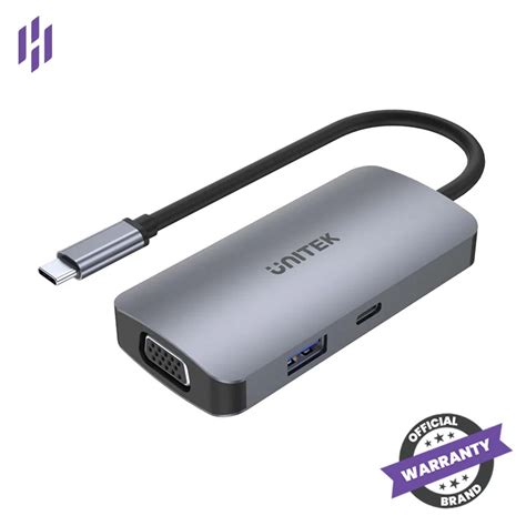 Unitek D1051A UHUB P5 Trio 5 In 1 USB C Hub With MST Triple Monitor And 100W Power Delivery