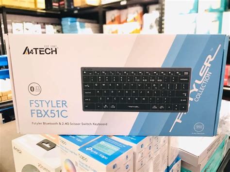 A4Tech Fstyler FBX51C Bluetooth 2 4G Scissor Switch Keyboard Black Computers Tech Parts