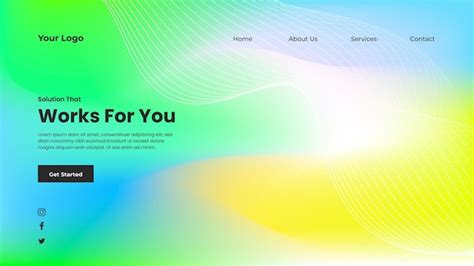 Premium Vector Abstract Gradient Web Design
