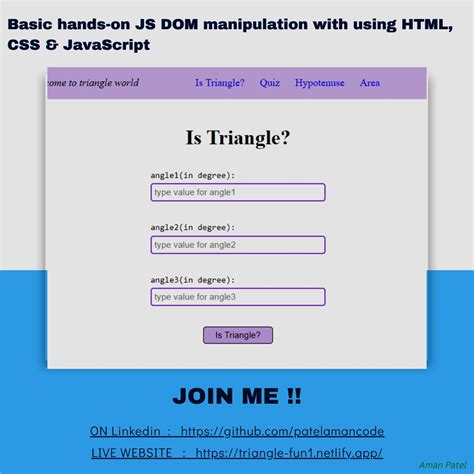 Aman Patel On Linkedin Funwithjs Js Jsdeveloper Html5 Css Dom Neogen Neog