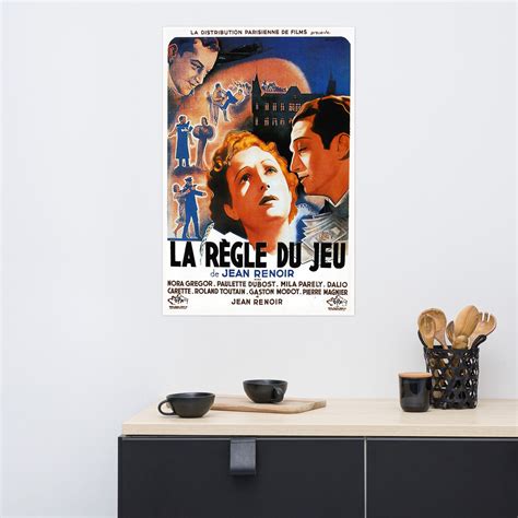 The Rules Of The Game 1939 Vintage Movie Poster Etsy
