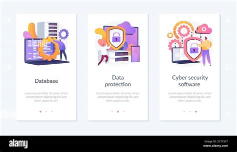 Data Protection App Interface Template Stock Vector Image And Art Alamy