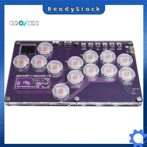 GzhxdiiziFight Stick Arcade Joystick Hot Swap Encoder Controller Xinput Dinput Mini Console
