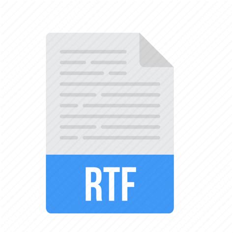document file format rtf icon