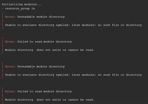 unable to read module directory using terraform in github terraform hashicorp discuss