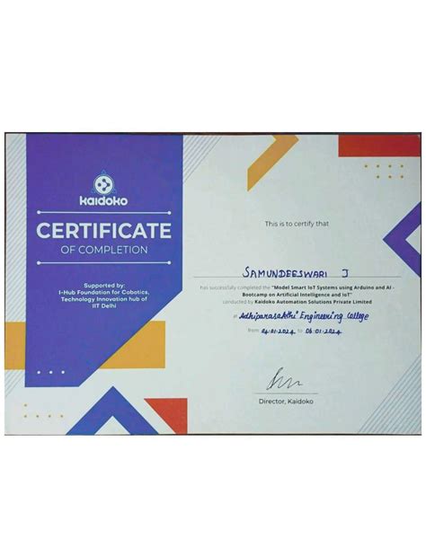 Samundeeswari J On Linkedin Certificate Of Completion On Model Smart