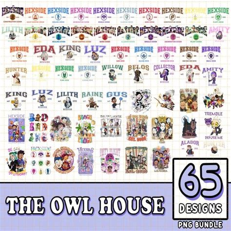 The Owl House 64 Design Bundle Png Luz Noceda Png Hexside School Of