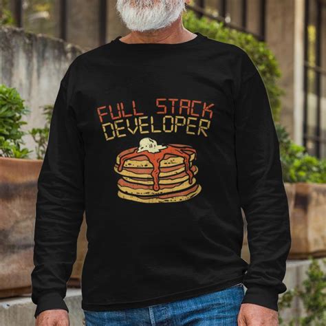 Full Stack Developer Programmer Coding Coder V2 Long Sleeve T Shirt Monsterry