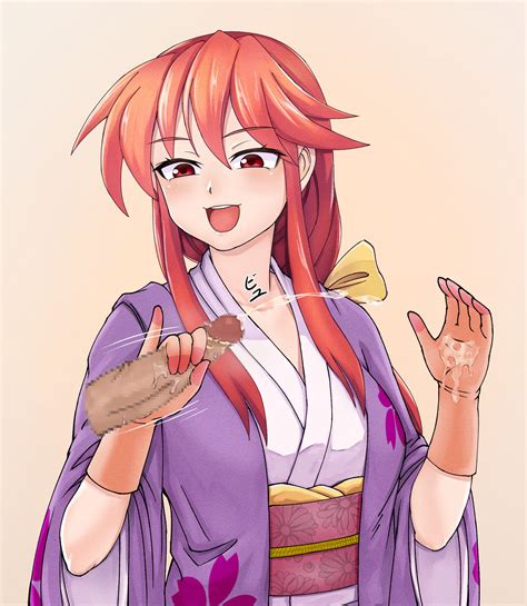 Rule 34 1girls 2d 2d Artwork Beige Background Big Mouse Blush