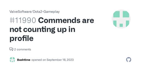Commends Are Not Counting Up In Profile · Issue 11990 · Valvesoftware