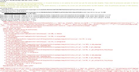 Fixed Running Setuppy Install For Scikit Learn Error ~ Pythonfixing