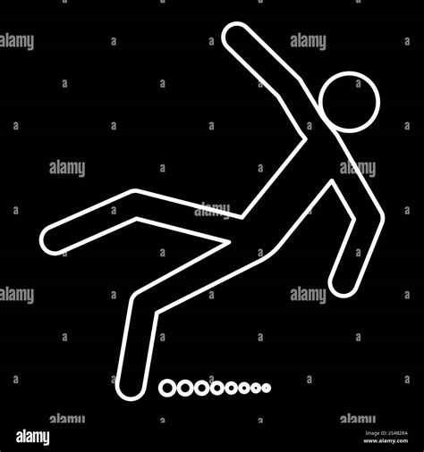 Man Slip Fall Icon Stock Vector Image And Art Alamy