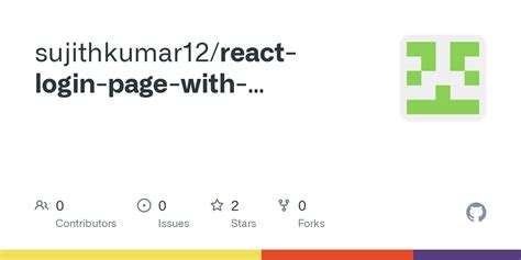 Github Sujithkumar12react Login Page With Dashboard