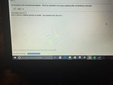 Solved Use Factoring To Solve The Polynomial Equation Chock