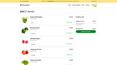 Github Alexb Grocery Store I Made A Simple Grocery Store Using React And Firebase Api