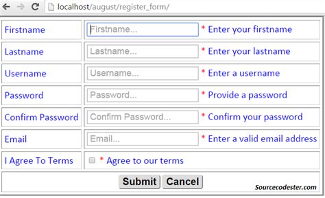How To Make Register Form With Jquery Validation Sourcecodester
