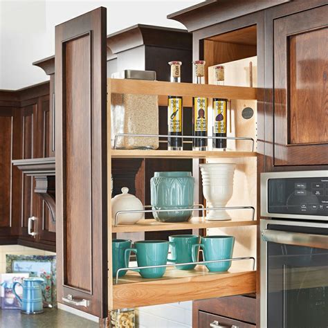 REV A SHELF Base Cabinet Organizer With BLUMOTION Soft Close Maple Rev A Shelf BCSC C