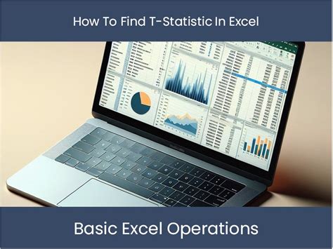 Excel Tutorial How To Find T Statistic In Excel