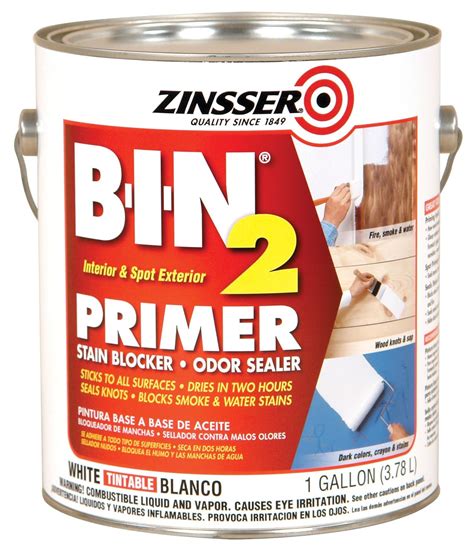Rust Oleum 259931 Clear Zinsser B I N Primer Stain Blocker Odor Sealer