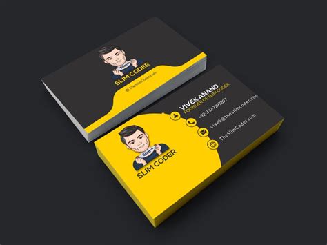 Graphvio Solutions On Linkedin Business Card Design For Slim Coder