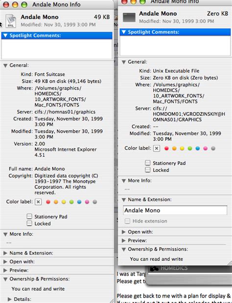 Solved Mac Fonts On Ntfs File Share Show As Unix Executible File 0kb