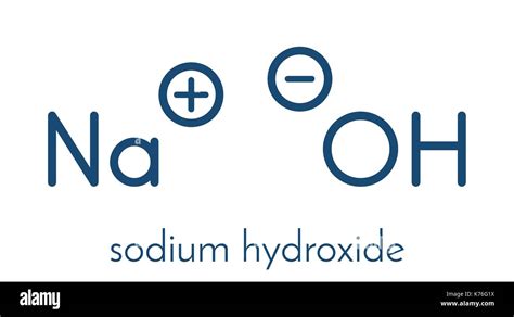 Sodium Hydroxide Lye Caustic Soda Chemical Structure Skeletal