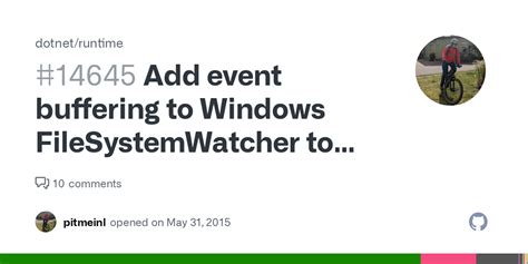 add event buffering to windows filesystemwatcher to avoid