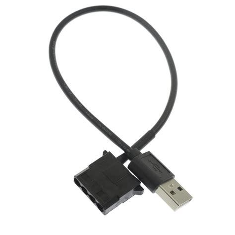 Yikaien Usb To 4 Pin Molex 5v Usb Case Fan Power Supply Cable 11 8 30cm Computers