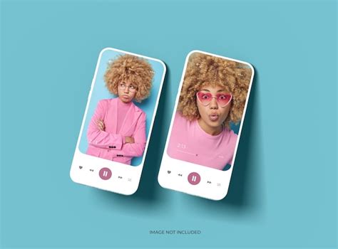 Uiux 제품 쇼케이스 3d 렌더링을 위한 사용자 정의 가능한 디자인이 포함된 브랜드 없는 스마트폰 템플릿 프리미엄 Psd 파일
