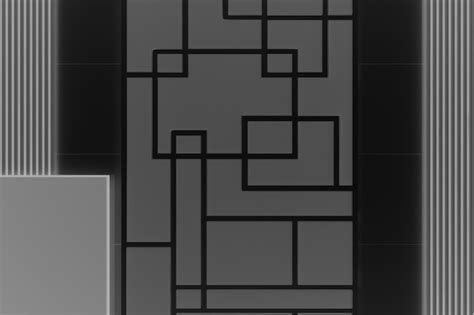 Premium Photo Dark Monochrome Minimal Geometry Background