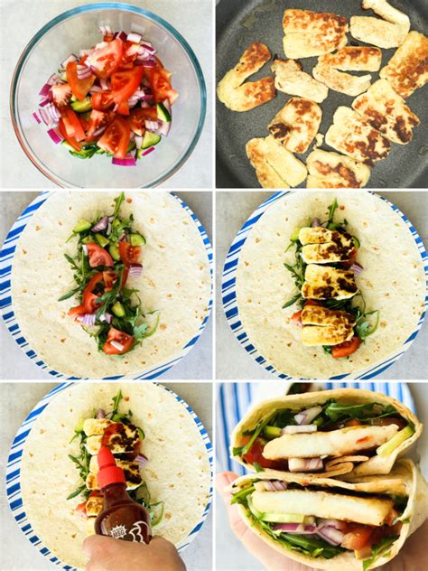 Quick And Tasty Halloumi Wraps Lianas Kitchen