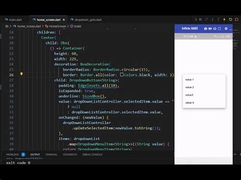 DropdownButton Widget With Getx Flutter Dart YouTube