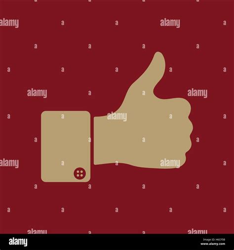 The Thumb Up Icon Like Symbol Flat Vector Illustration Button Set Stock Vector Image And Art