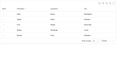 Mantine React Table Example Enable Row Ordering Codesandbox