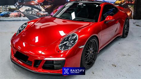 Dark Red Metallic Vinyl Wrap Raxtify