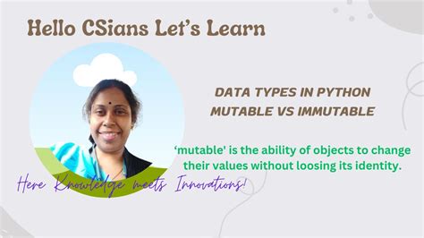 Mutable Vs Immutable In Python Youtube