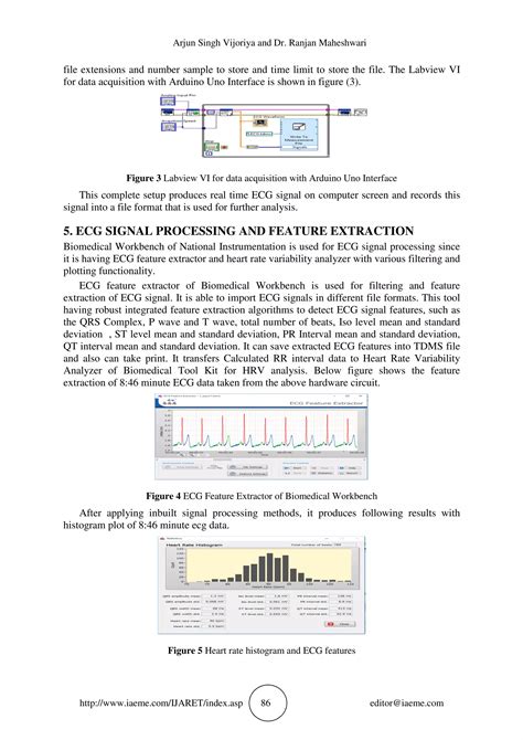 Ecg Signal Acquisition Feature Extraction And Hrv Analysis Using