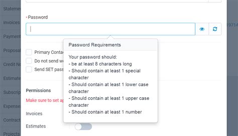 Add On Password Validation Module For Perfex Crm By Sejalinfotech