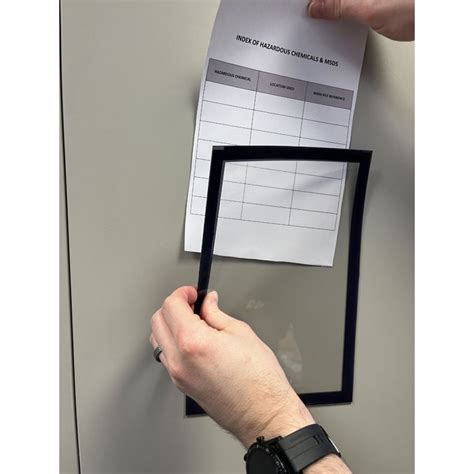 A4 Magnetic Document Frames 6 Colour Options