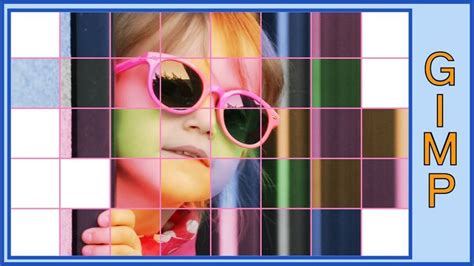 Gimp 2 10 6 How To Make A Square Grid Mosaic Portrait Gimp Tutorial Mosaic Portrait Gimp