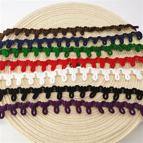 Elasticated Button Loop Wedding Dress Button Loops Braid Trims For